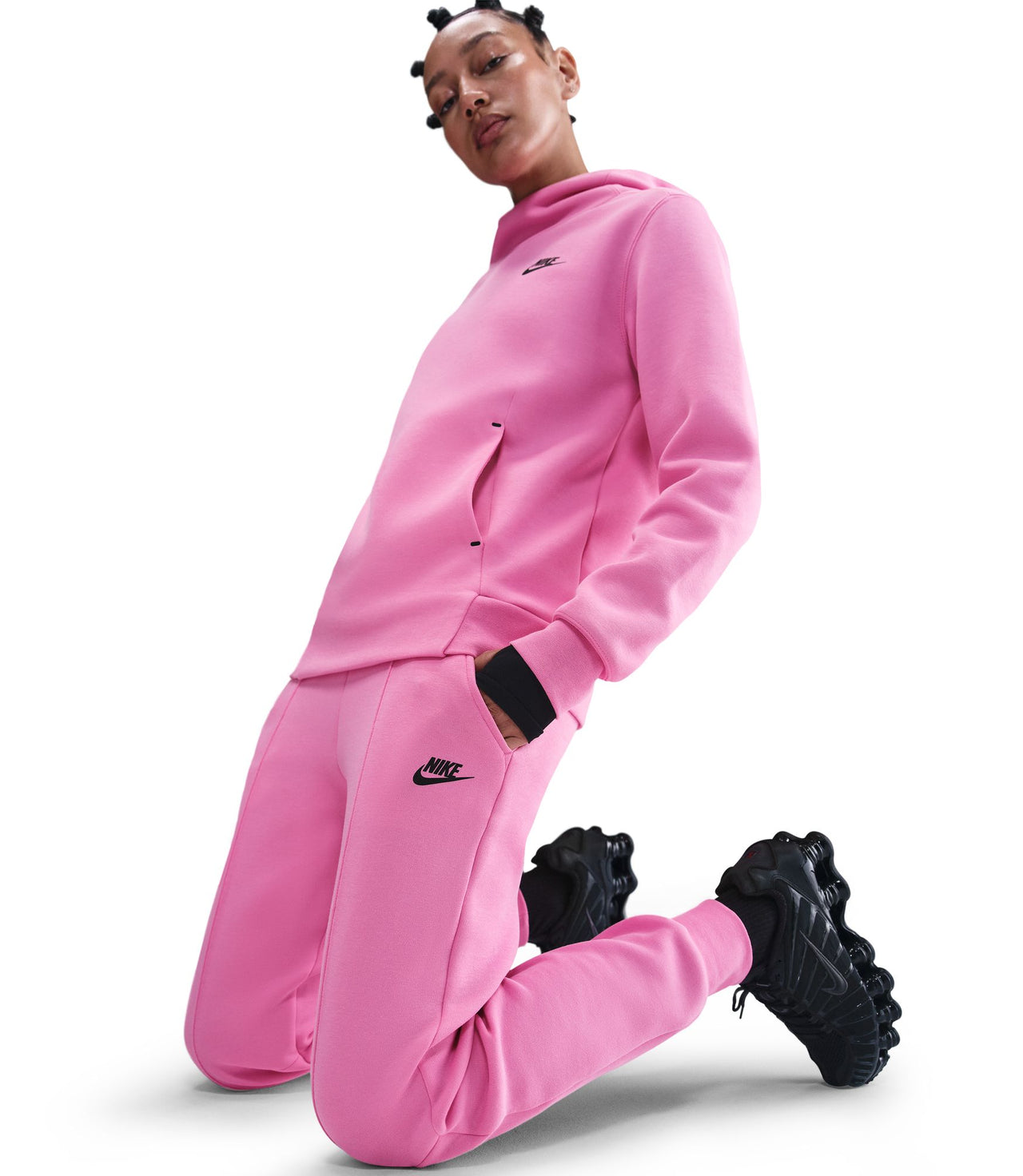 Nike Women's Sportswear Tech Fleece Joggers - Playful Pink - Denim Exchange