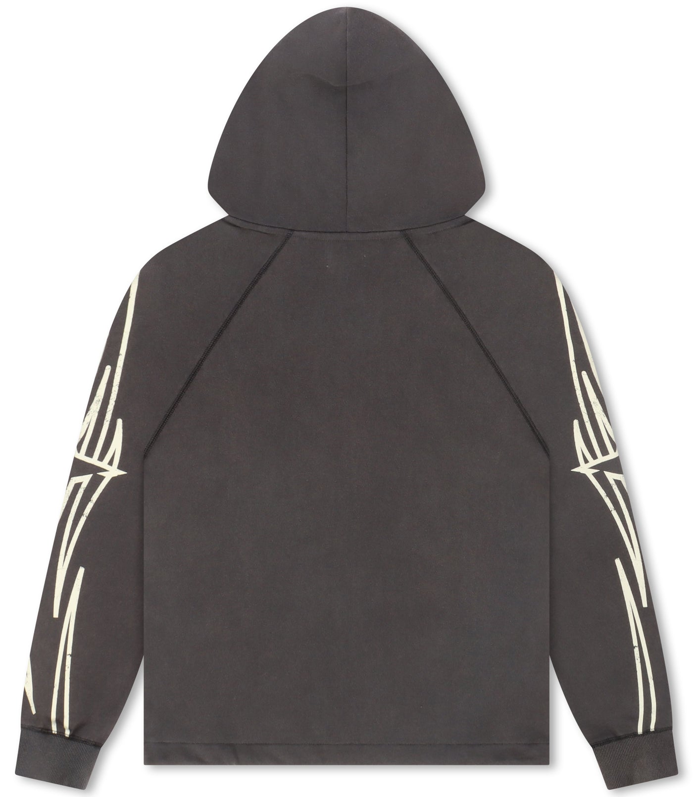 BLDG4 Streak Zip-up Hoodie - Charcoal Art - Denim Exchange